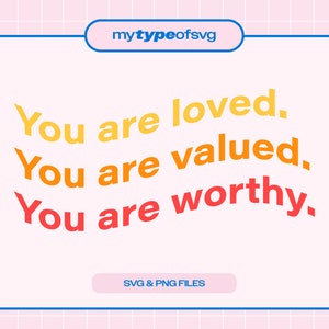 Positive Affirmation SVG File for Cricut, Positive Quote SVG PNG, Self ...