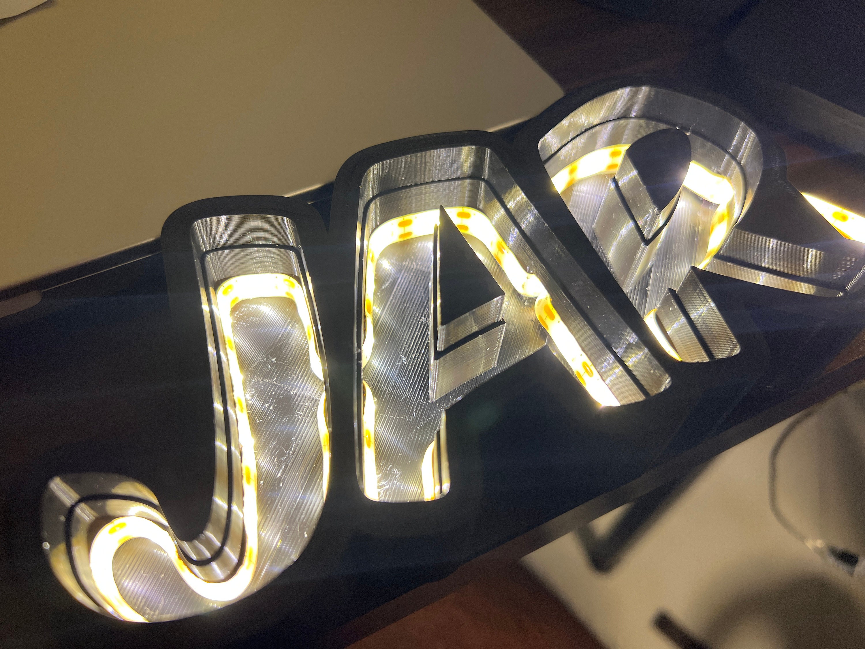 Custom LED Sign for 3D Printing - STL File - Etsy