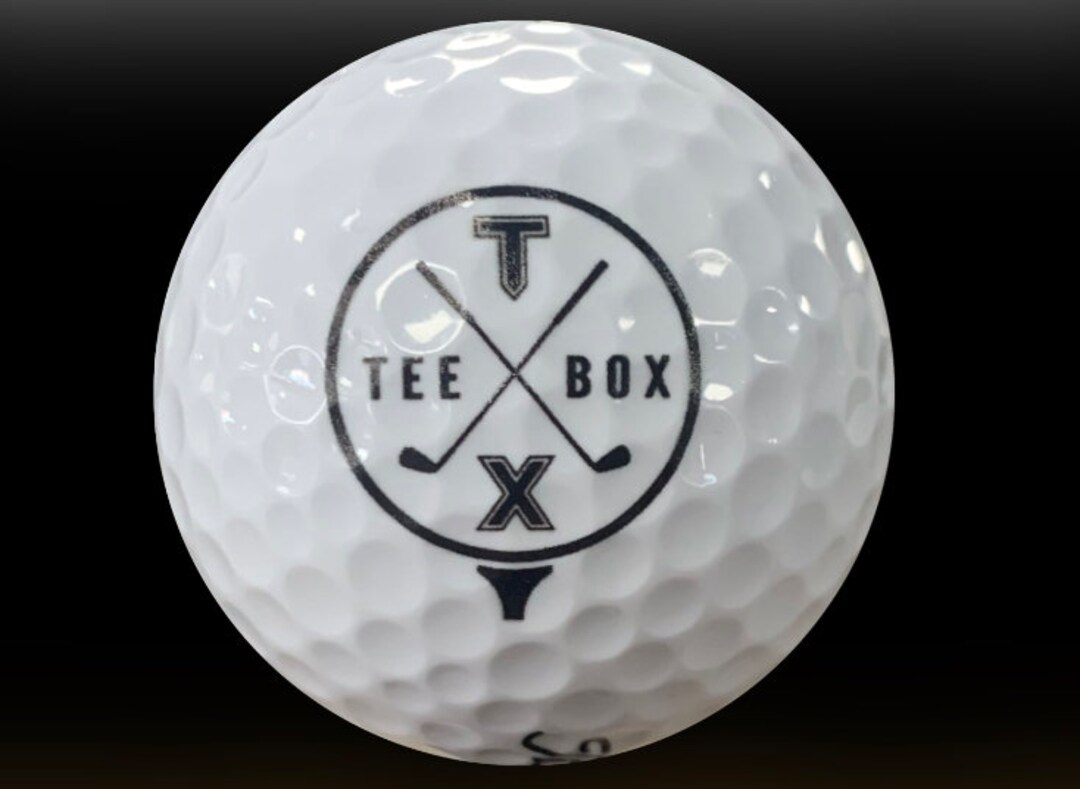 TX Tee Box Logo Titleist Golf Ball - Etsy