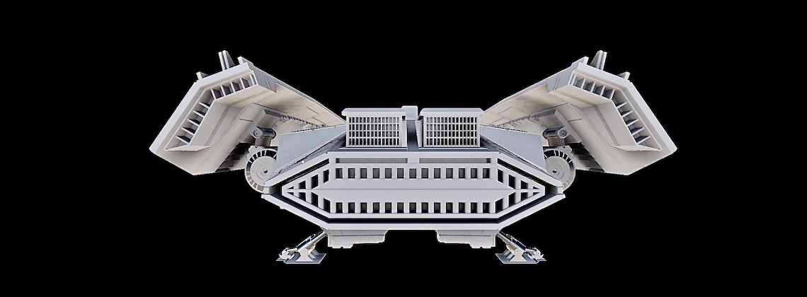 Fondor Haulcraft Starship Inspired From Andor Luthen Rael - Etsy