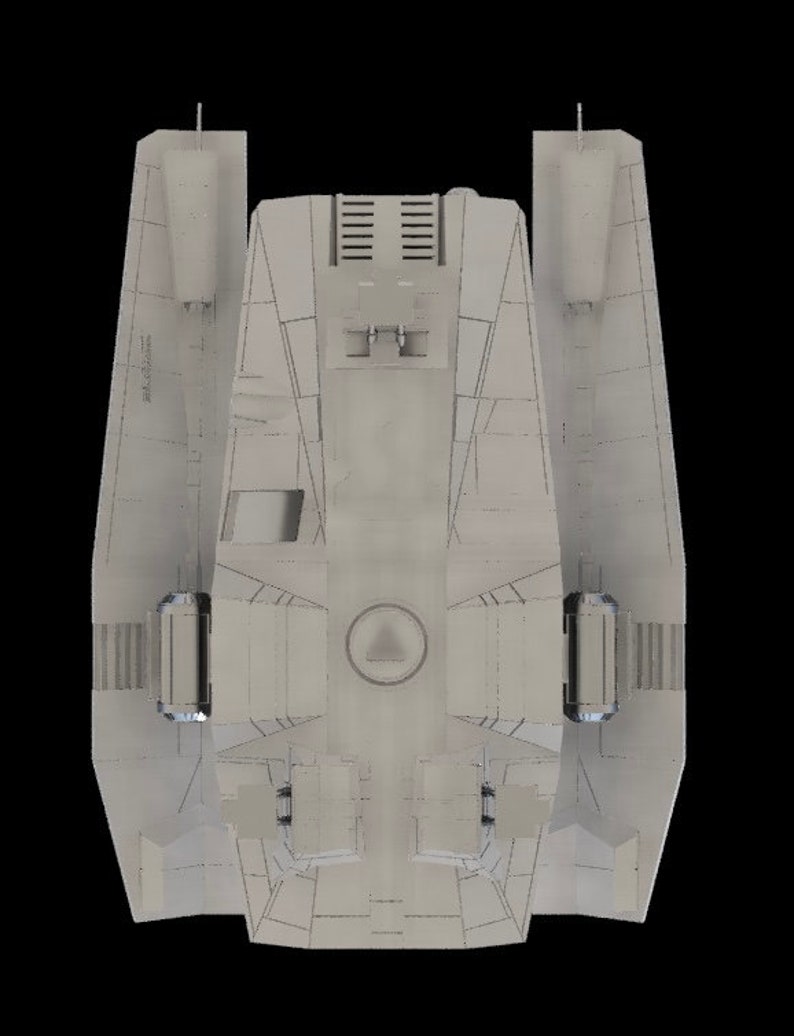 Fondor Haulcraft Starship Inspired From Andor Luthen Rael - Etsy