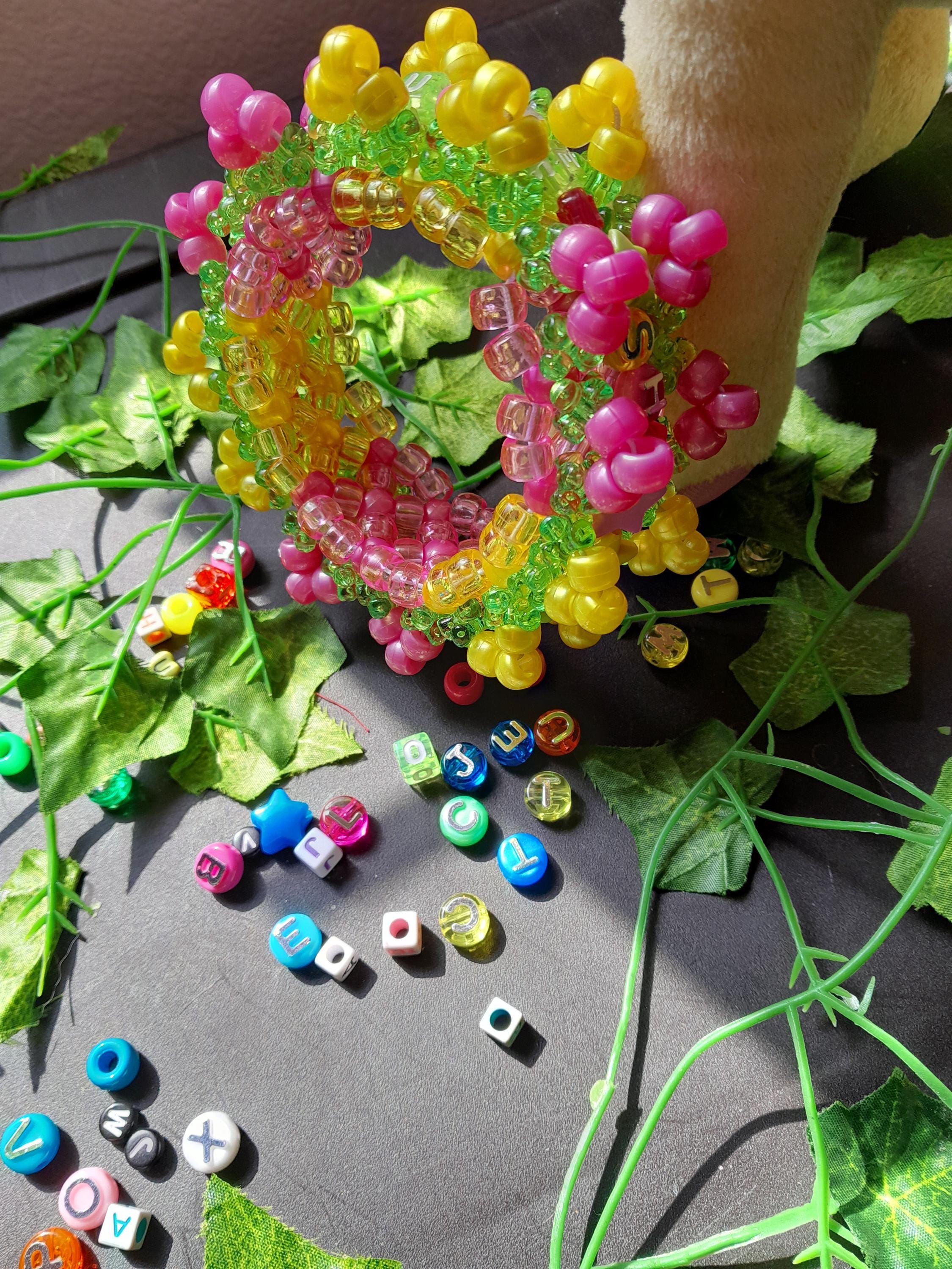 Fluttershy MLP Inspired Small Kandi Rotator Cuff, One X High plushy Not ...