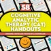 Cognitive Analytic Therapy CAT Worksheets Brief Therapy Attachment ...
