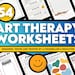 Art Therapy Worksheets Techniques Resource Cards Therapeutic Healing ...