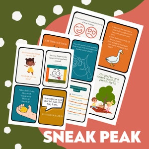 Mindful Activities Affirmations Coping Cards for Kids Emotional ...