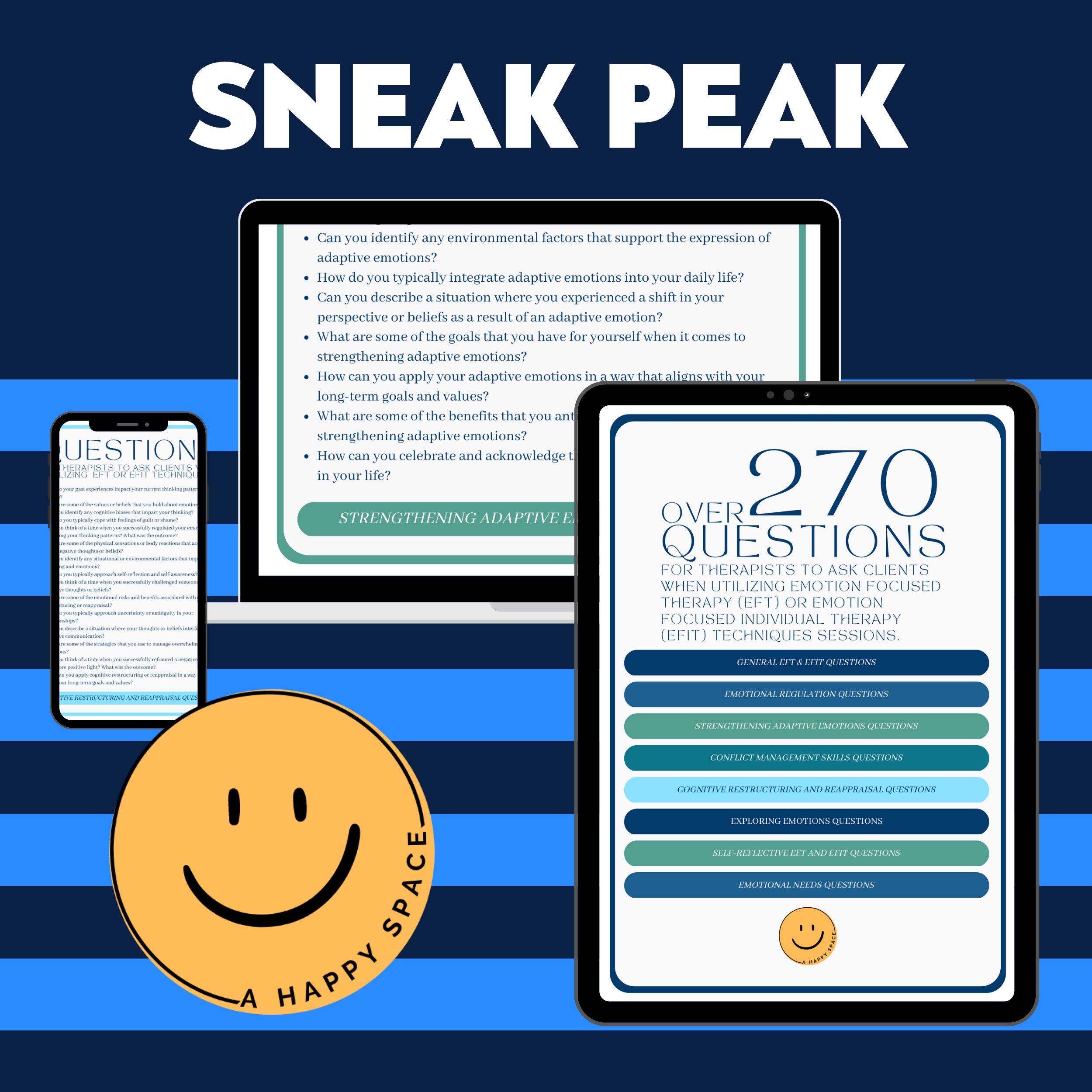 Emotion Focused Therapy EFT Therapeutic Questions Cheat Sheet EFIT ...