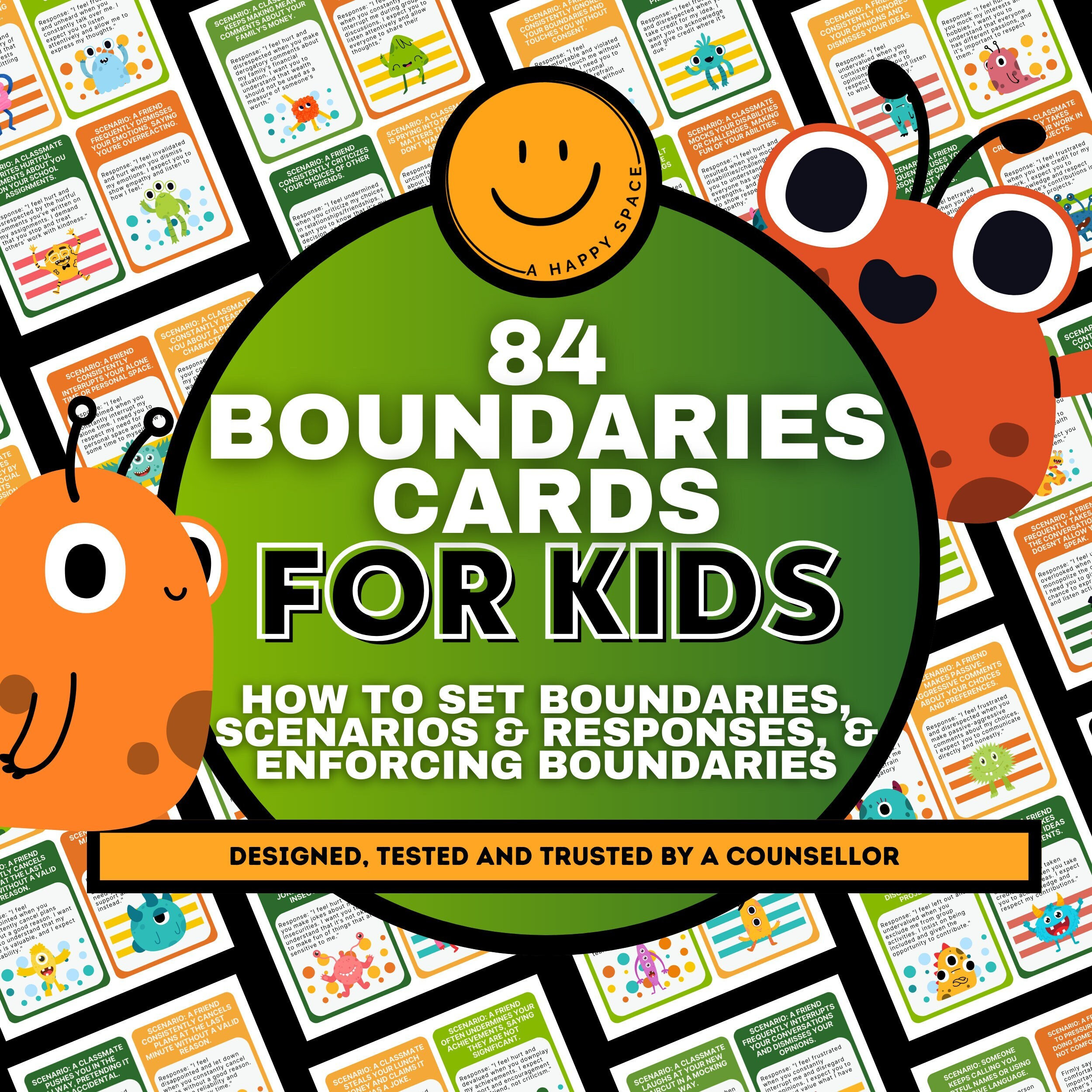 Boundary Setting & Enforcing Cheat Cards for Kids Assertiveness Social ...