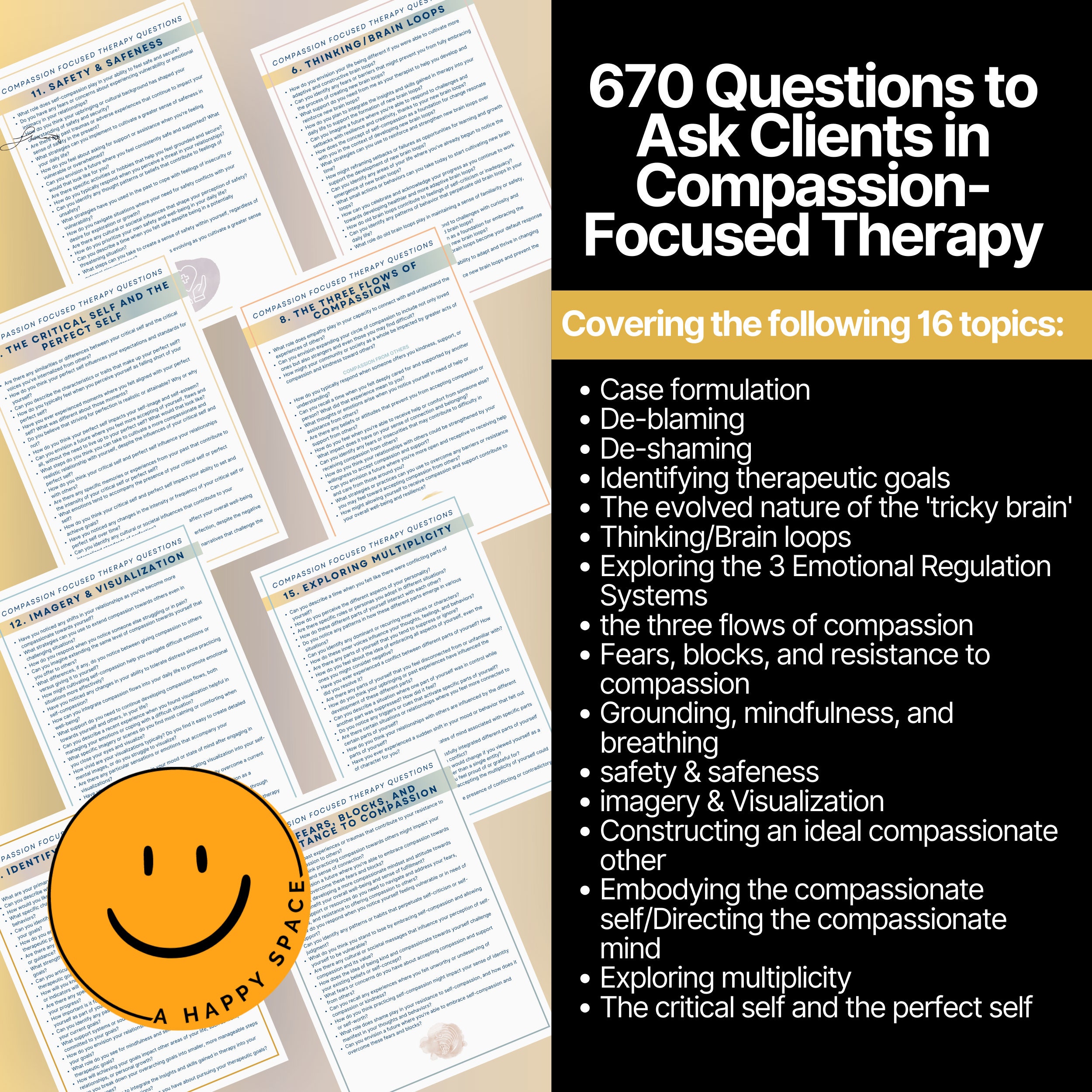 Compassion-focused Therapy CFT Questions Cheat Sheet Compassionate Mind ...