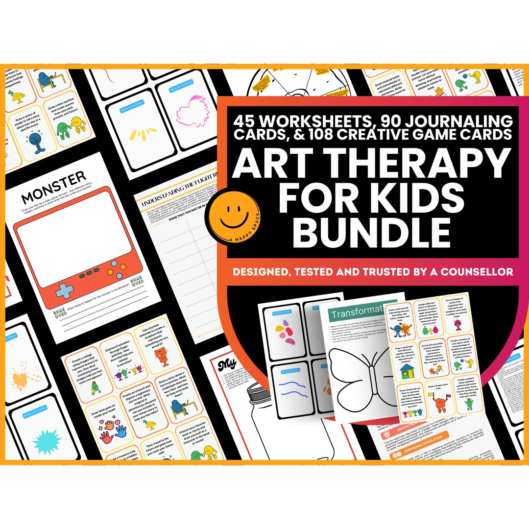 Art Therapy Worksheets Kids Tools Resource Therapeutic Play Creative ...