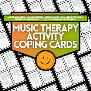 Music Therapy Resource Bundle for Therapists Worksheets Session Ideas ...