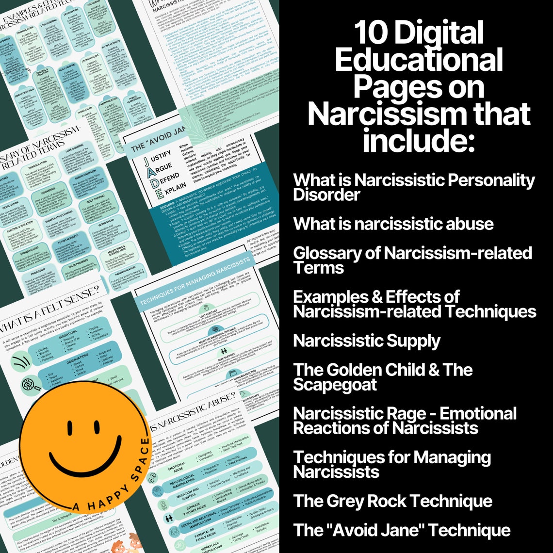 Narcissism Terms Techniques Cheat Sheets Narcissistic Abuse Recovery ...