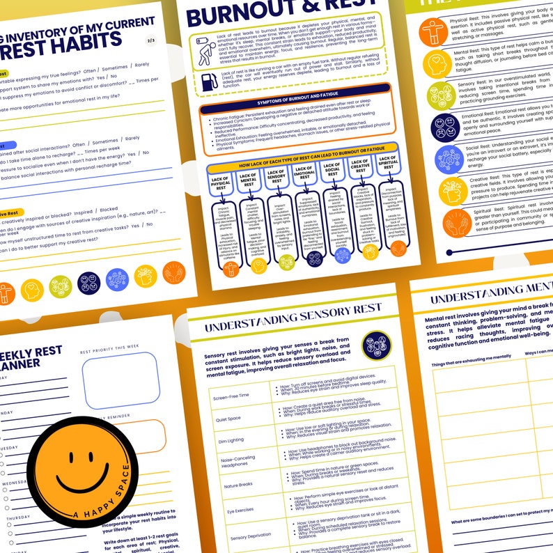7 Types of Rest Burnout Prevention Recovery ADHD Autistic Quiz ...