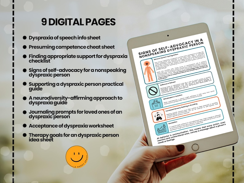 Dyspraxia (developmental Coordination DCD) Info Sheets PDF, Printable ...
