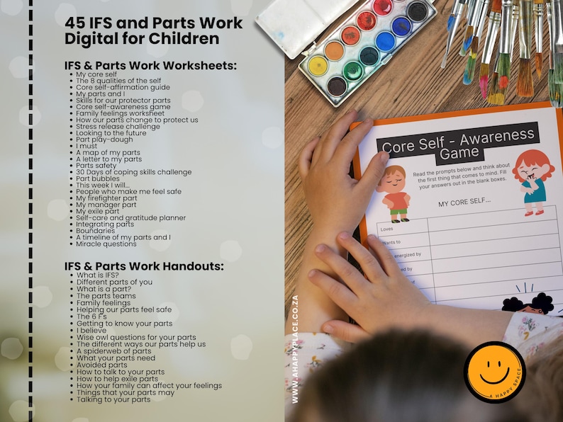 Internal Family Systems Child Resource Bundle Parts Work IFS Worksheets ...