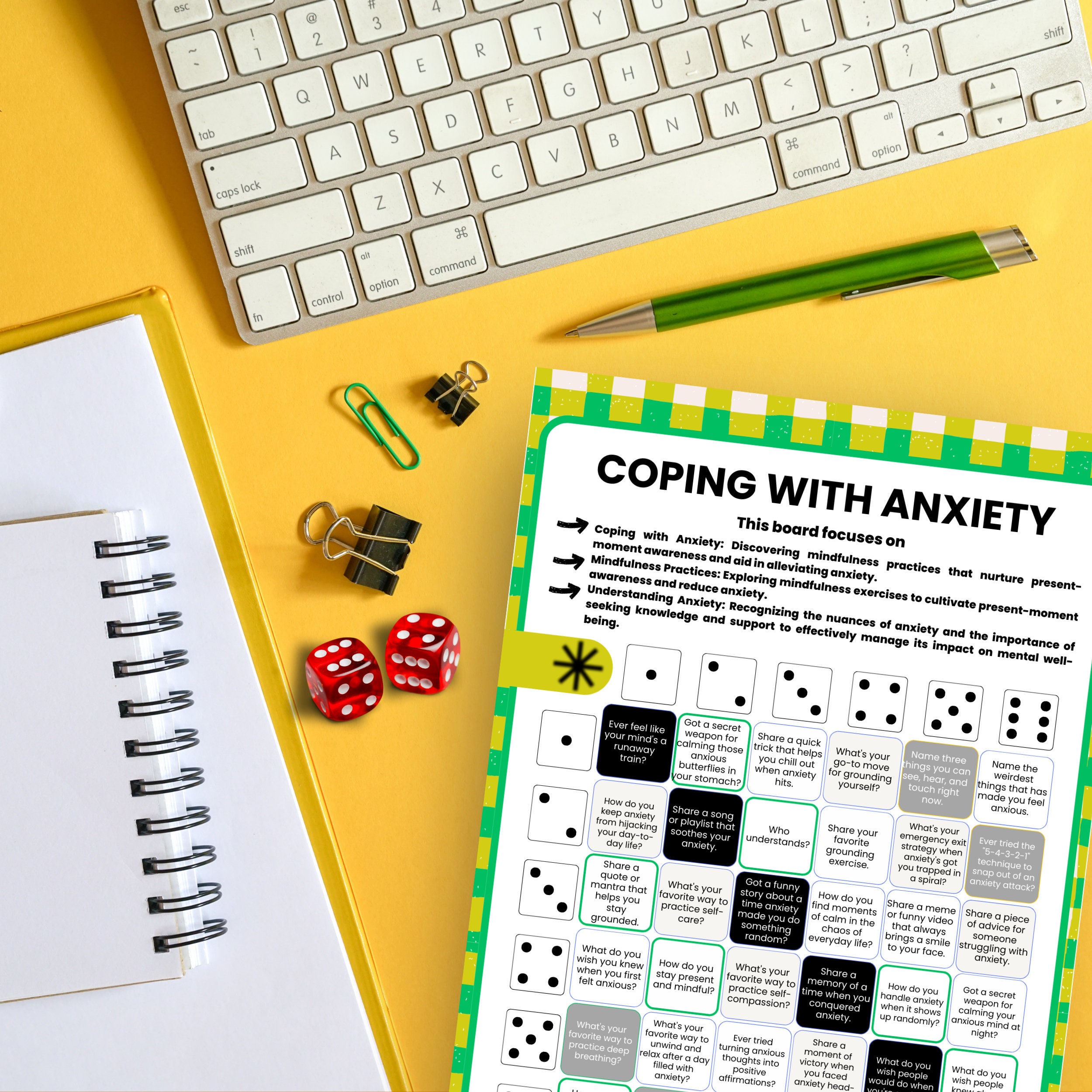 School Counseling Dice Game Teens Tweens Group Therapy Coping Skill ...