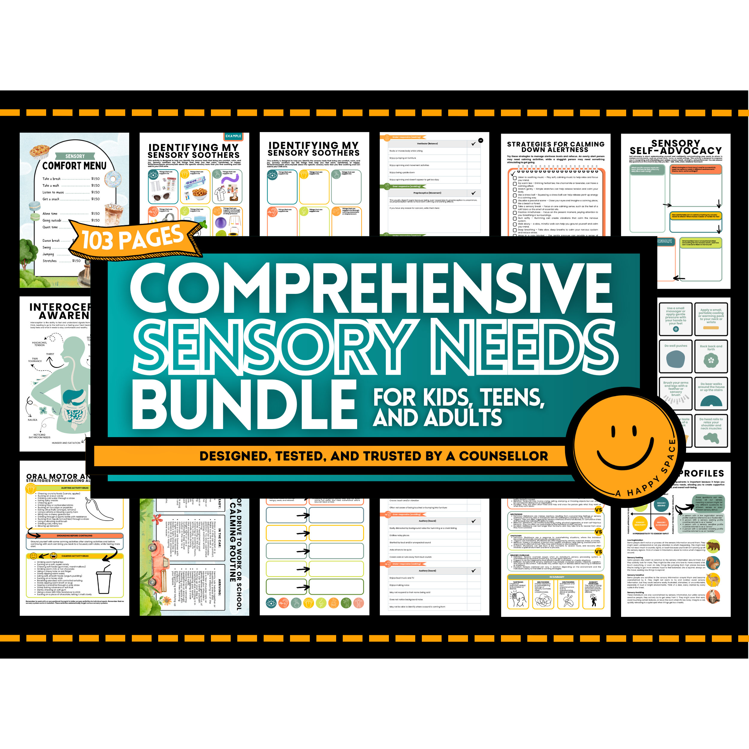 Sensory Profiles Breaks Sensitivities Needs Autism SPD Processing ADHD ...