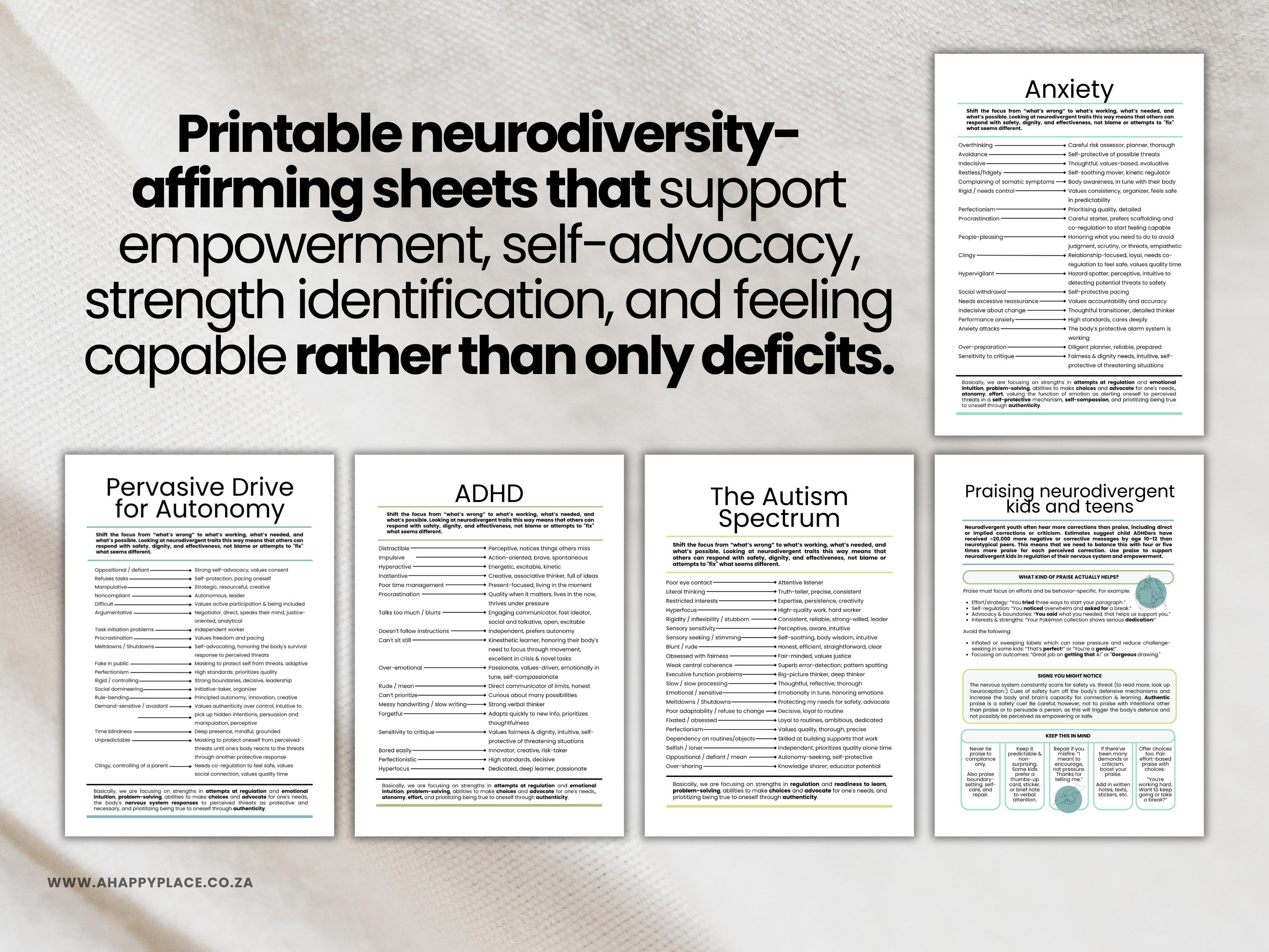 Reframing Deficits to Strengths PDF, Neurodiversity Affirming Autism ...