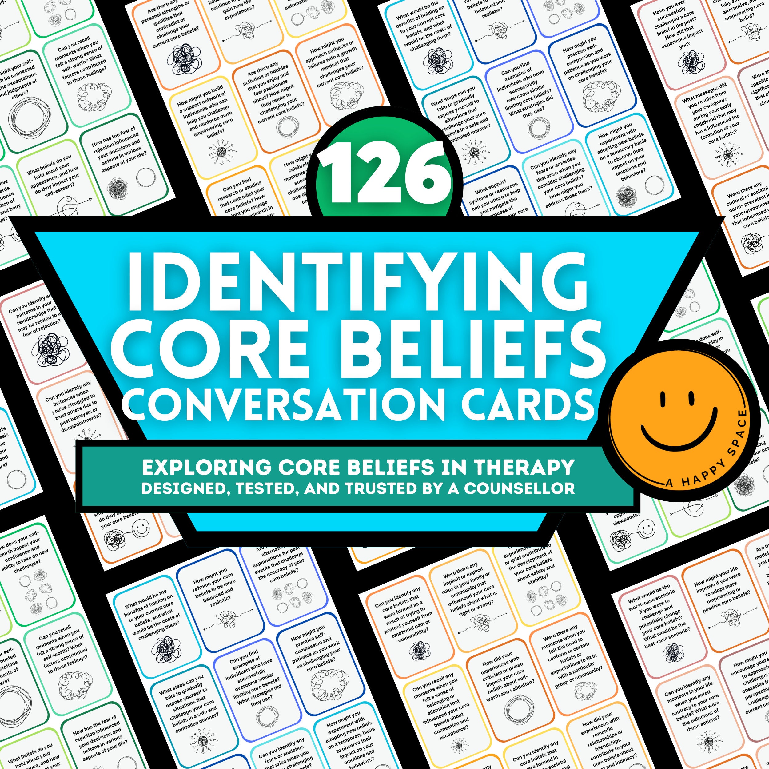 Therapy Counselor Resource Bundle Worksheets Workbook Cards Boundaries ...