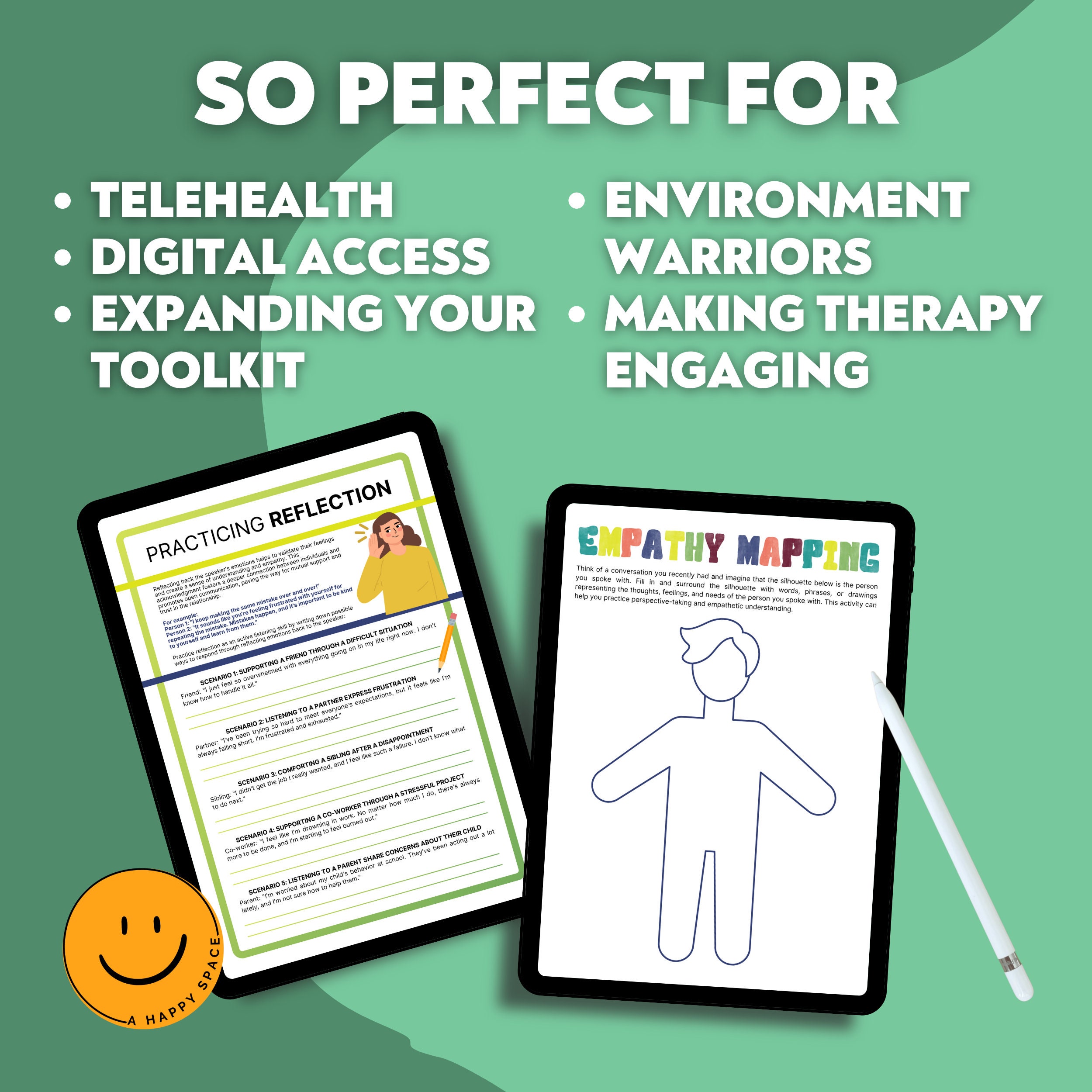 Holding Space Congruence Empathy Skills Worksheets Therapist Support ...