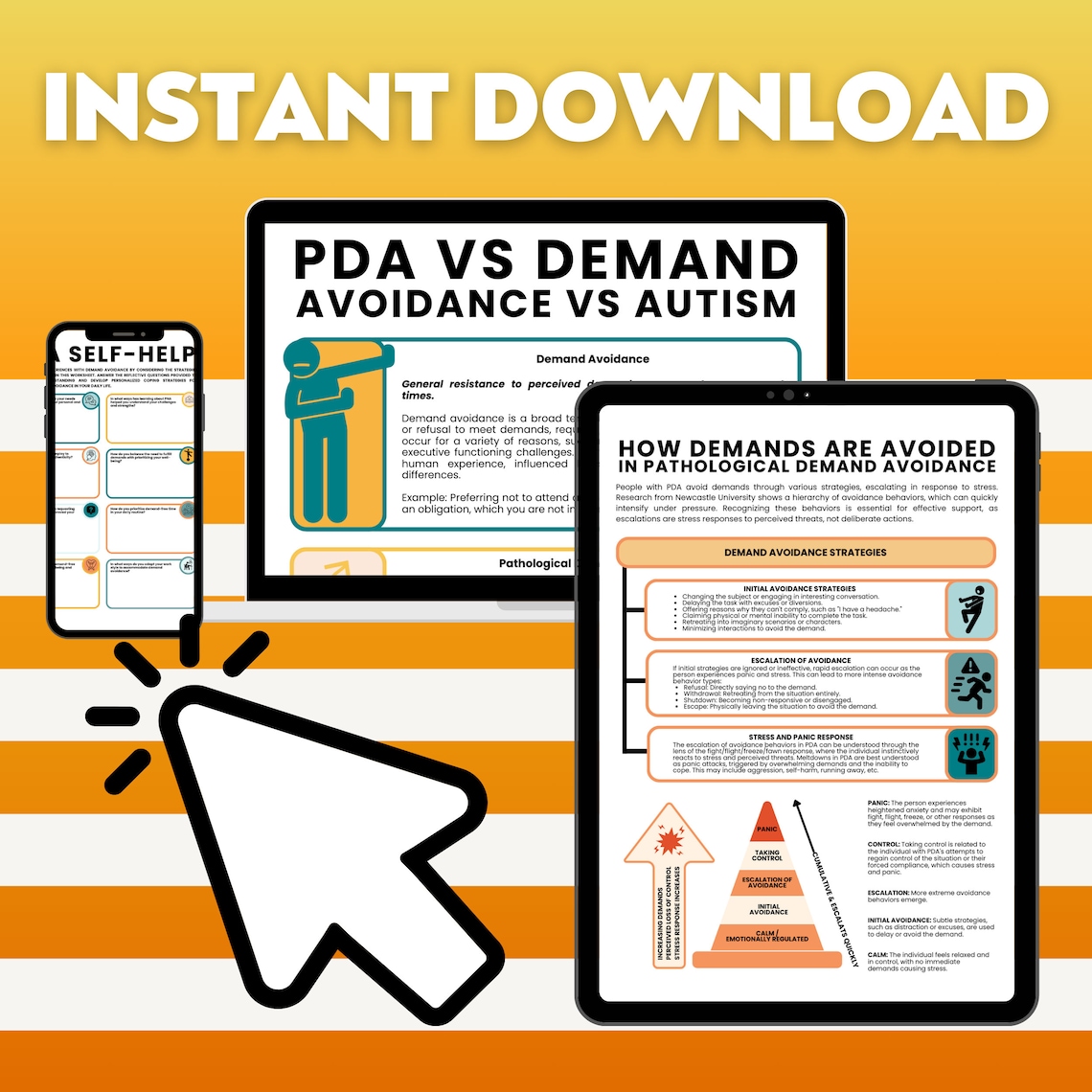 Pathological Demand Avoidance Worksheets PDA Pervasive Need Autonomy ...
