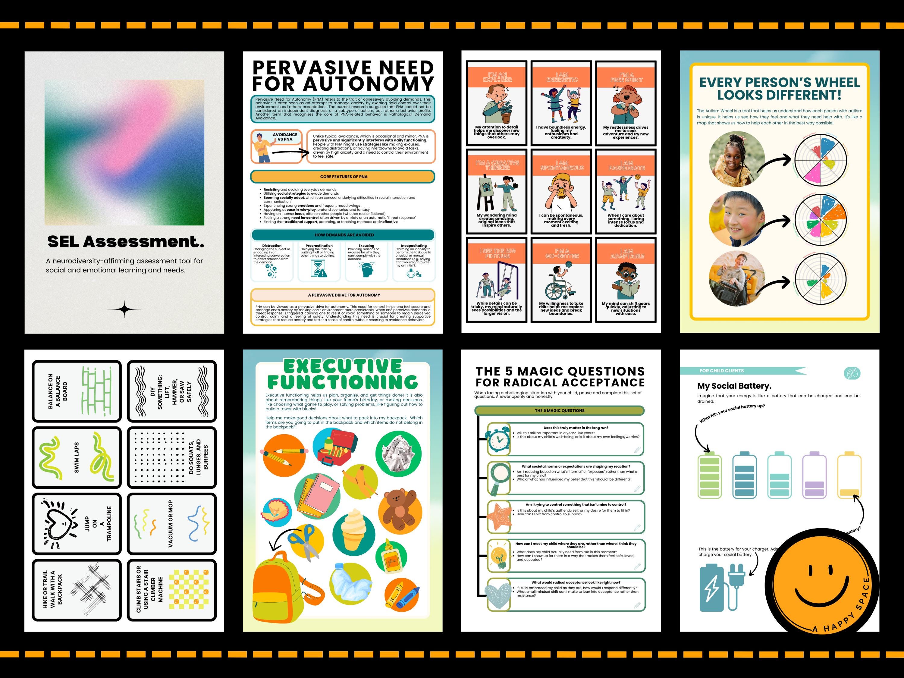 Neurodiversity Affirming Workbook Therapy Children Autism Spectrum ADHD ...