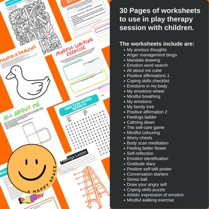 Play Therapy Worksheets for Therapists Child School Counselor Gestalt ...