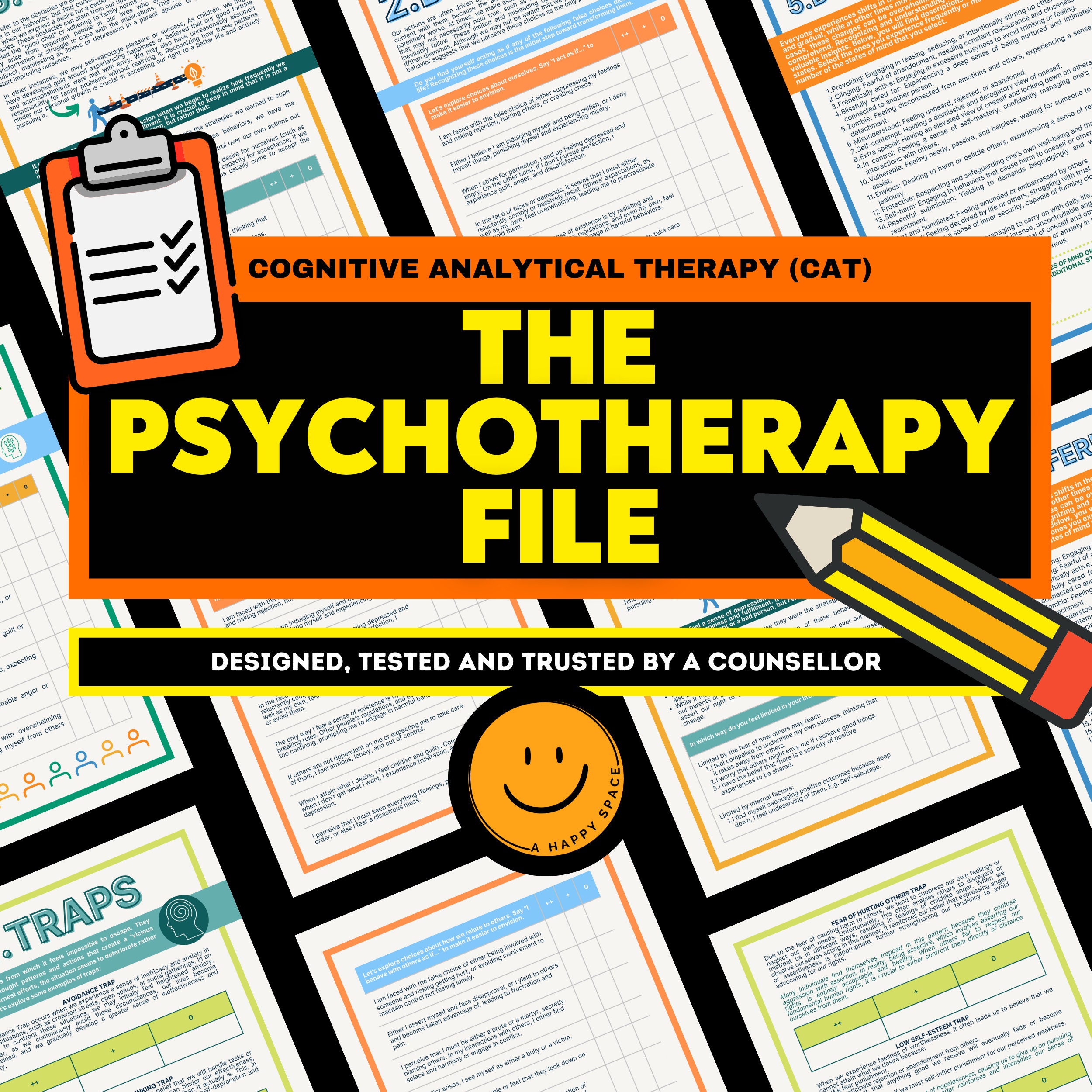 Cognitive Analytic Therapy CAT Resource Bundle Worksheets - Etsy