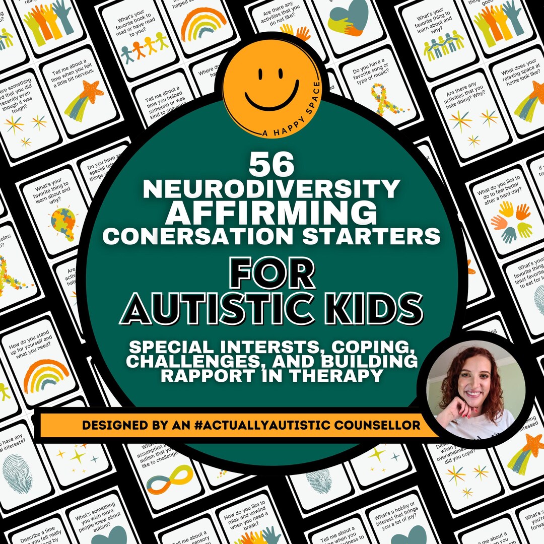 Autism ASC ASD Conversation Cards Kids Tweens Group Therapy Questions ...