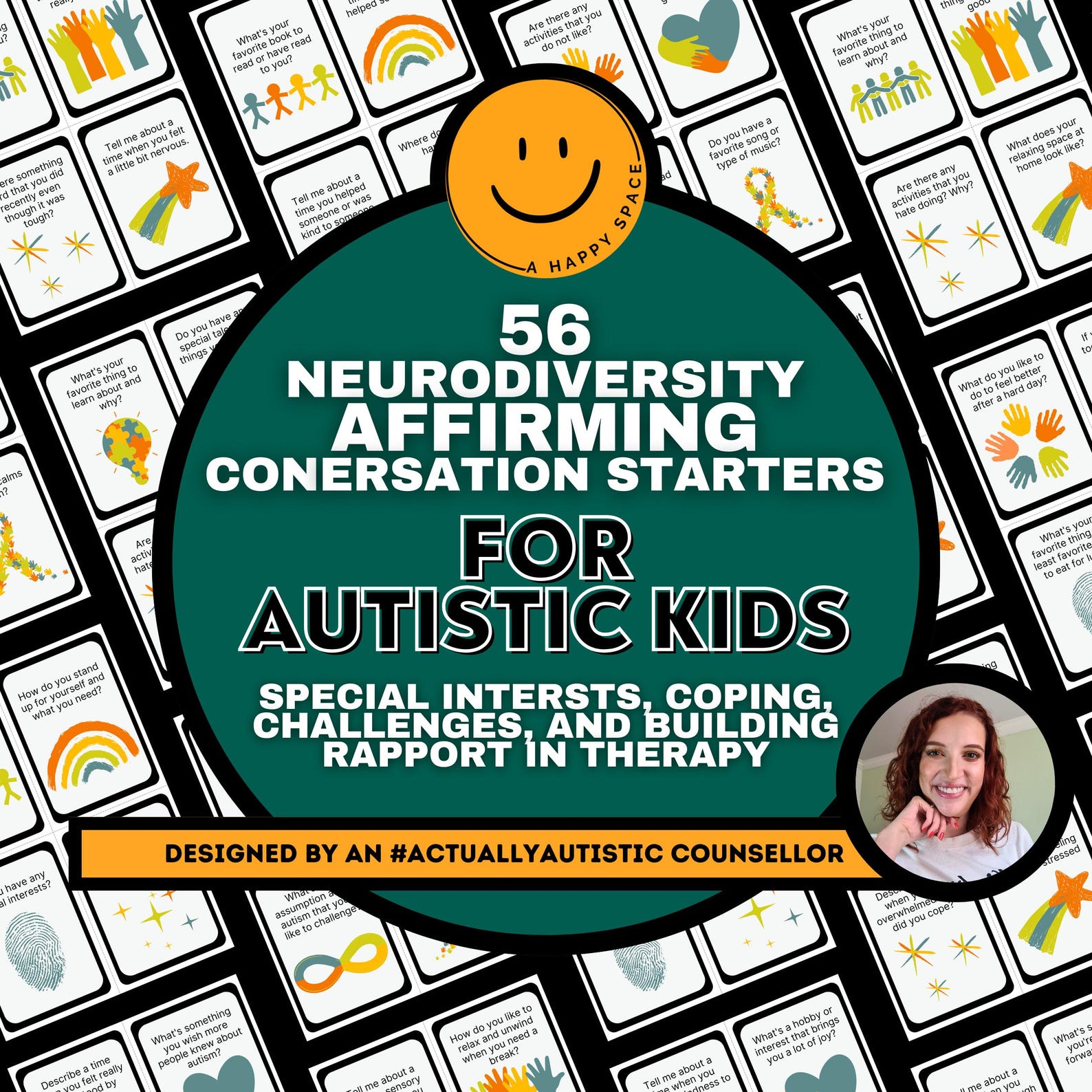 Autism ASC ASD Conversation Cards Kids Tweens Group Therapy Questions ...