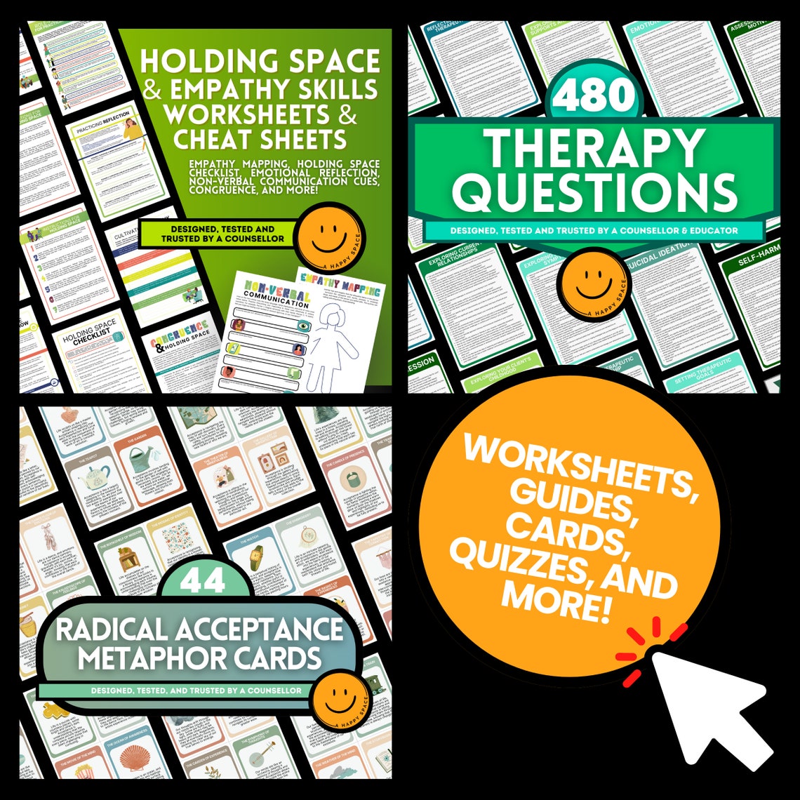 Therapist Starter Resource Bundle Tools Worksheets Cards Therapy ...