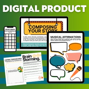 Music Therapy Worksheets for Therapists: Session Ideas Techniques ...