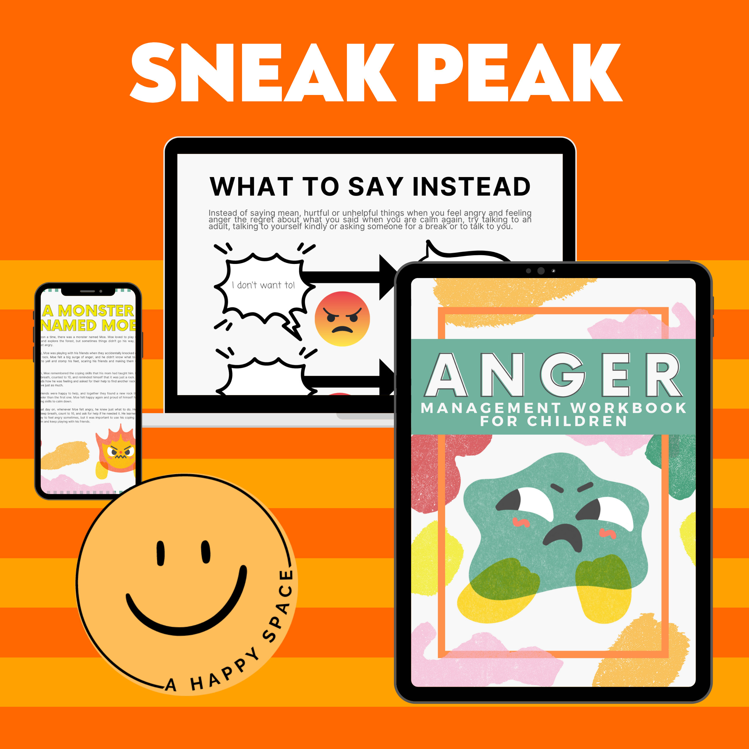 Anger Management Workbook for Kids Anger Worksheets Children - Etsy