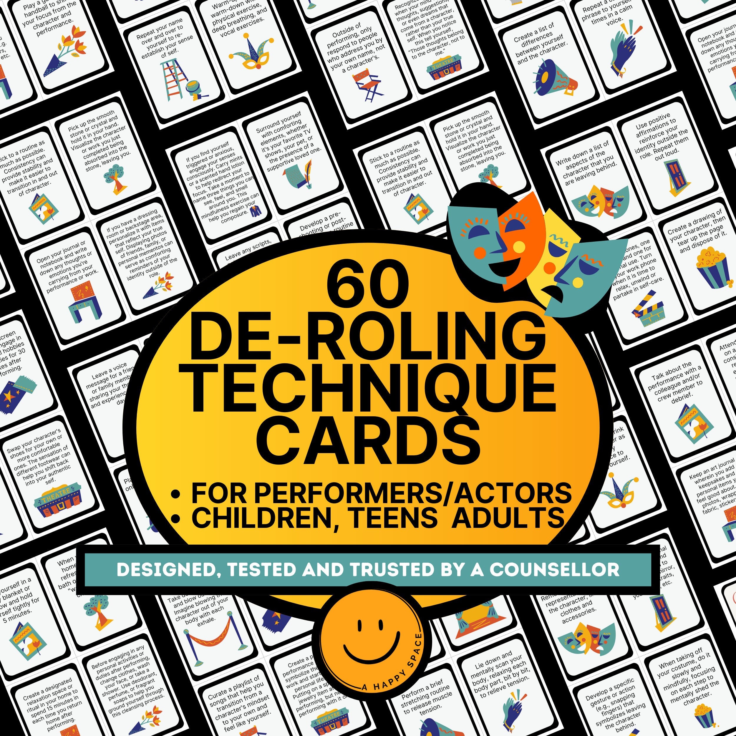 De-roling Coping Technique Cards for Children, Teens & Adults Drama ...