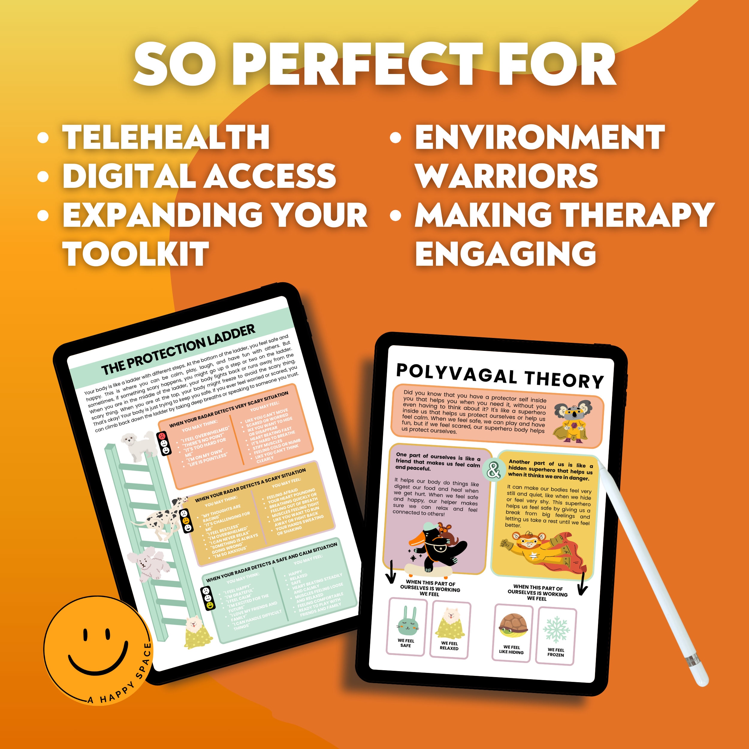 Polyvagal Theory Worksheets for Kids Cheatsheet Nervous System ...