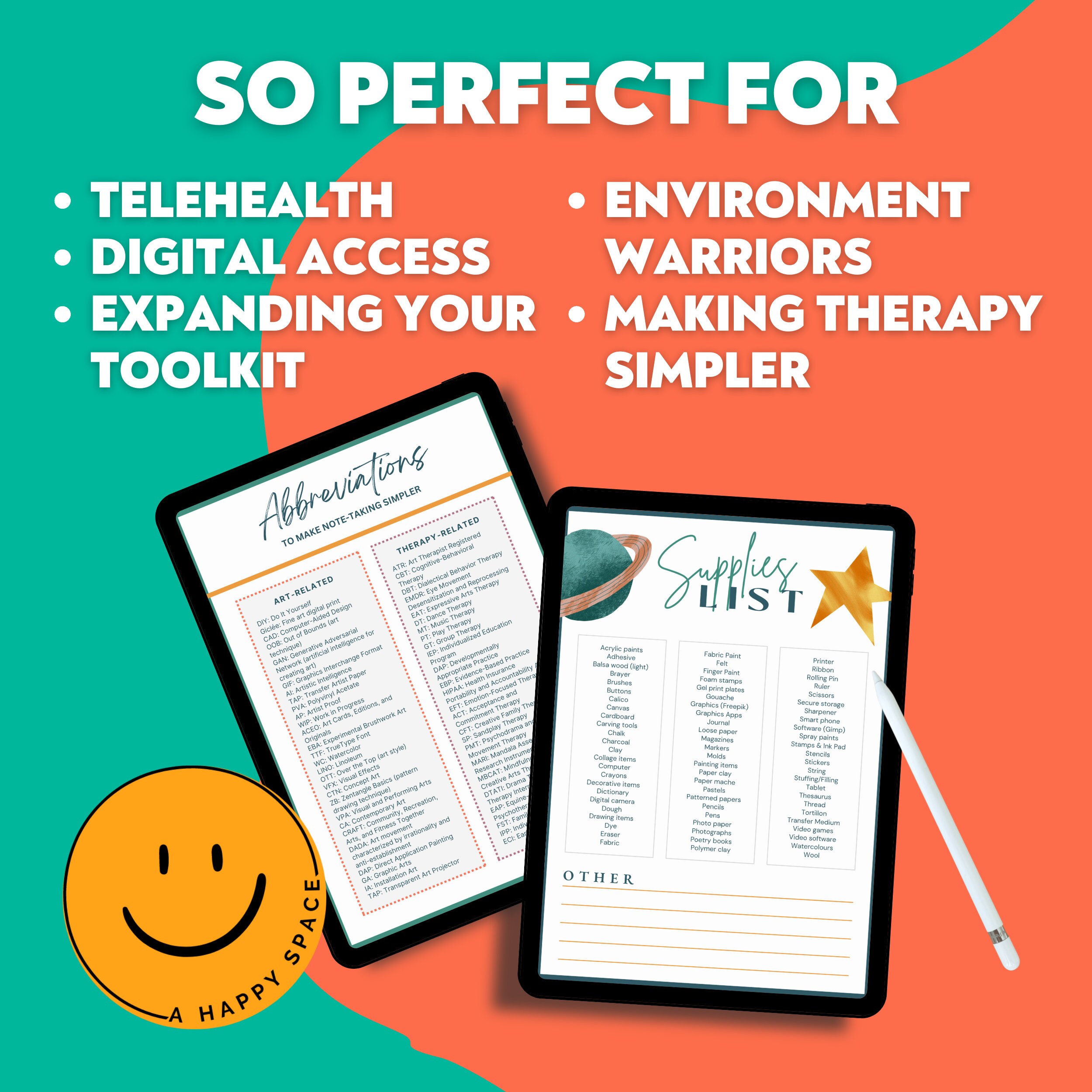 Art Therapy Therapist Office Tools Templates Forms Resources Intake ...