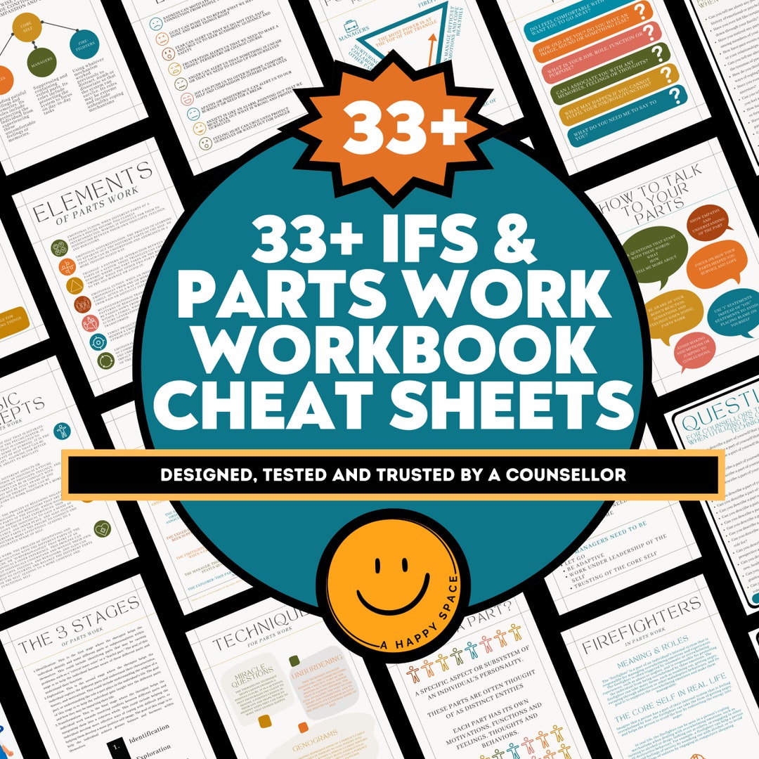 Internal Family Systems IFS Parts Work Cheat Sheets for Therapists Info ...