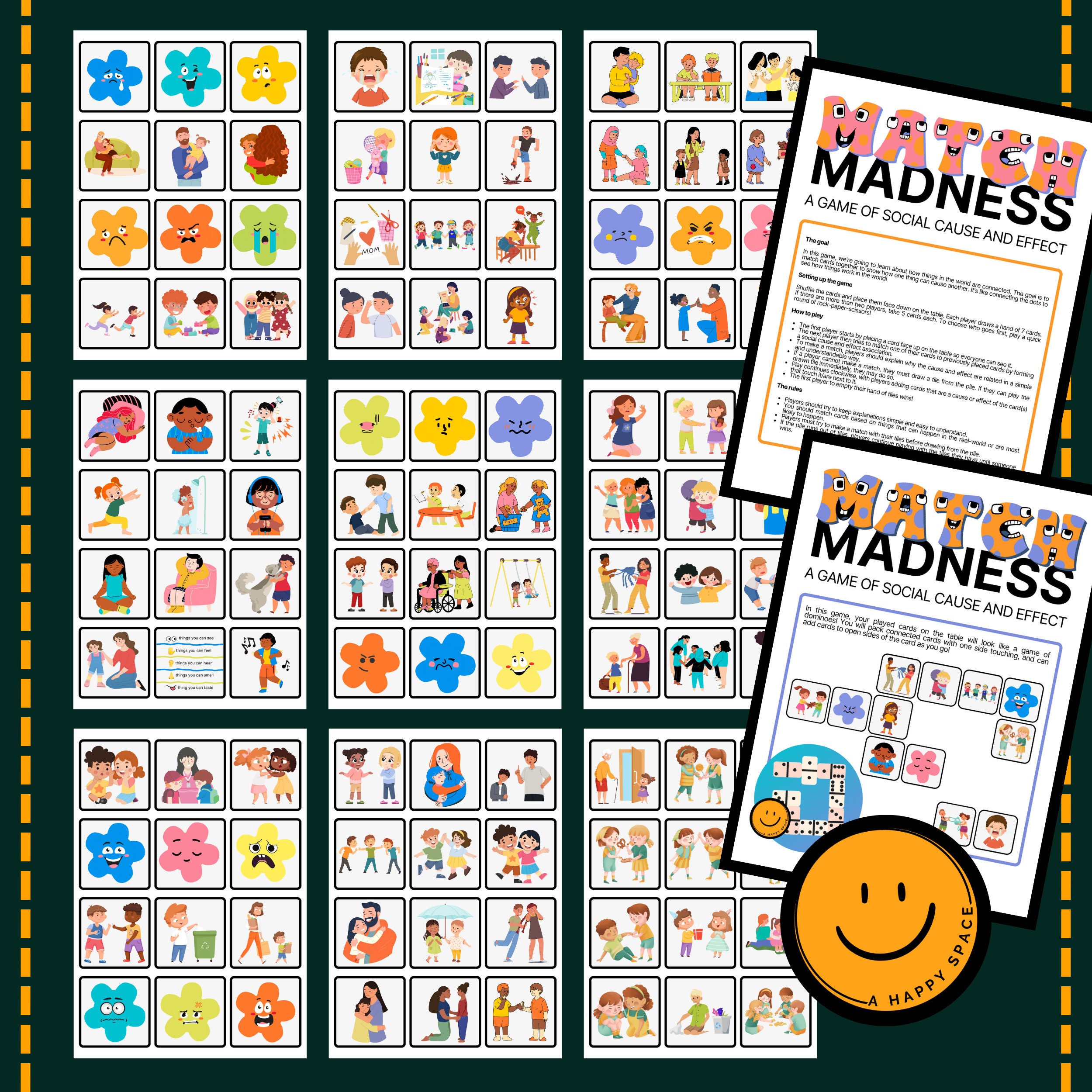 Cause and Effect Game Kids Executive Functioning ASC ASD Emotional ...