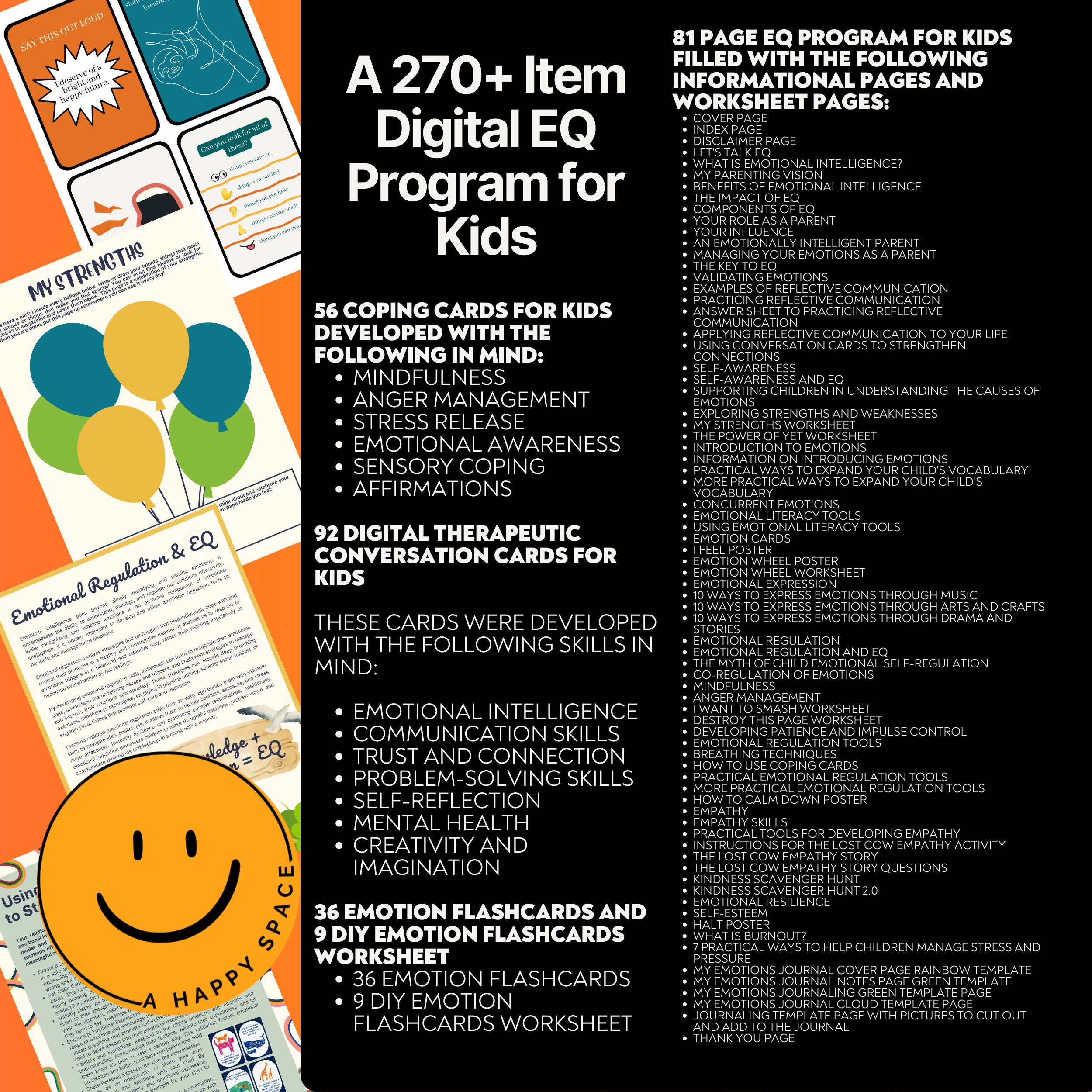 Emotional Intelligence Bundle EQ Program for Kids Emotional Regulation ...