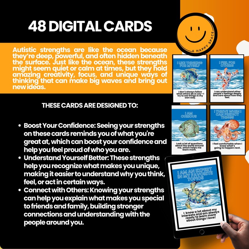 Autism Strengths-based Flashcards PDF, Printable Affirmations & Coping ...