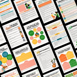 Music Therapy Cheat Sheets Resource for Therapists Tools Session Ideas ...