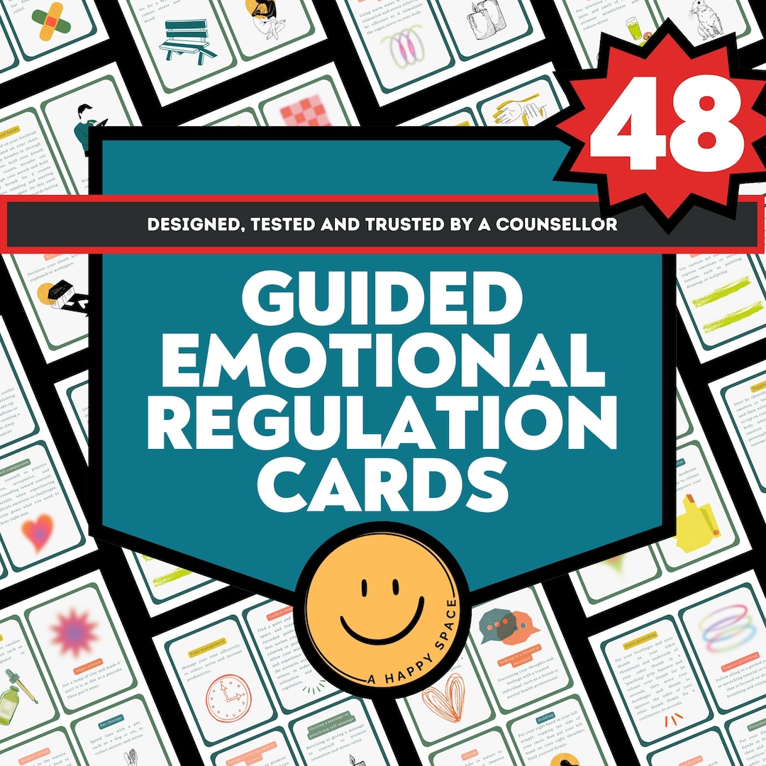 Guided Emotional Regulation Cards, EQ Coping Skill Cards, SEL Skills ...