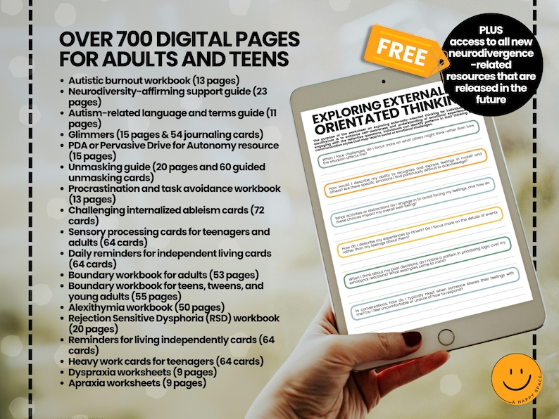 Neurodiversity Affirming Workbook Therapy Counselling Autism Spectrum ...