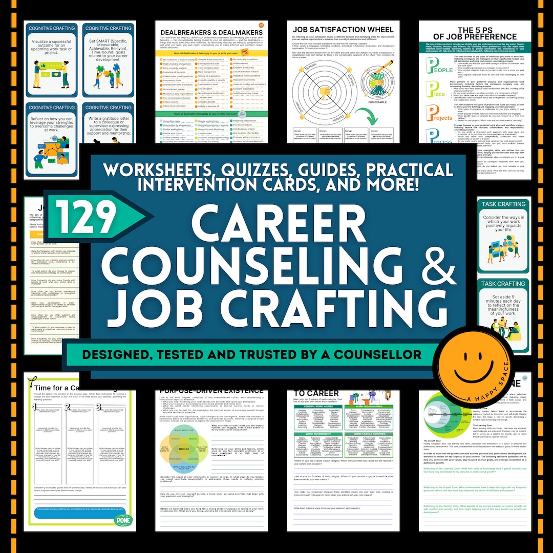 Career Coaching Toolkit Guidance Counseling Techniques Job Crafting ...