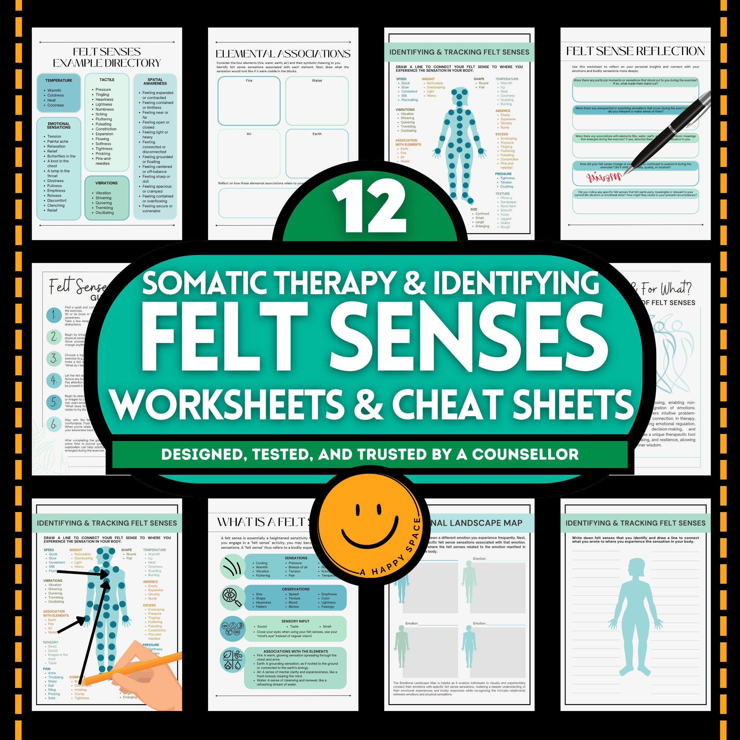 Identifying Felt Senses Somatic Exercise Therapists PTSD Sensory ...