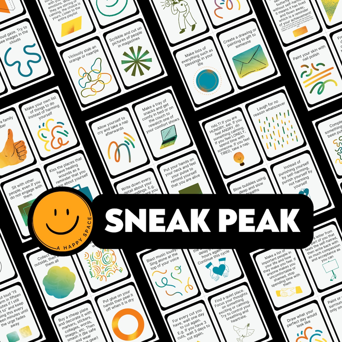 Alternative Coping Skills to Self-harm & Self-injury Cards for Teens ...