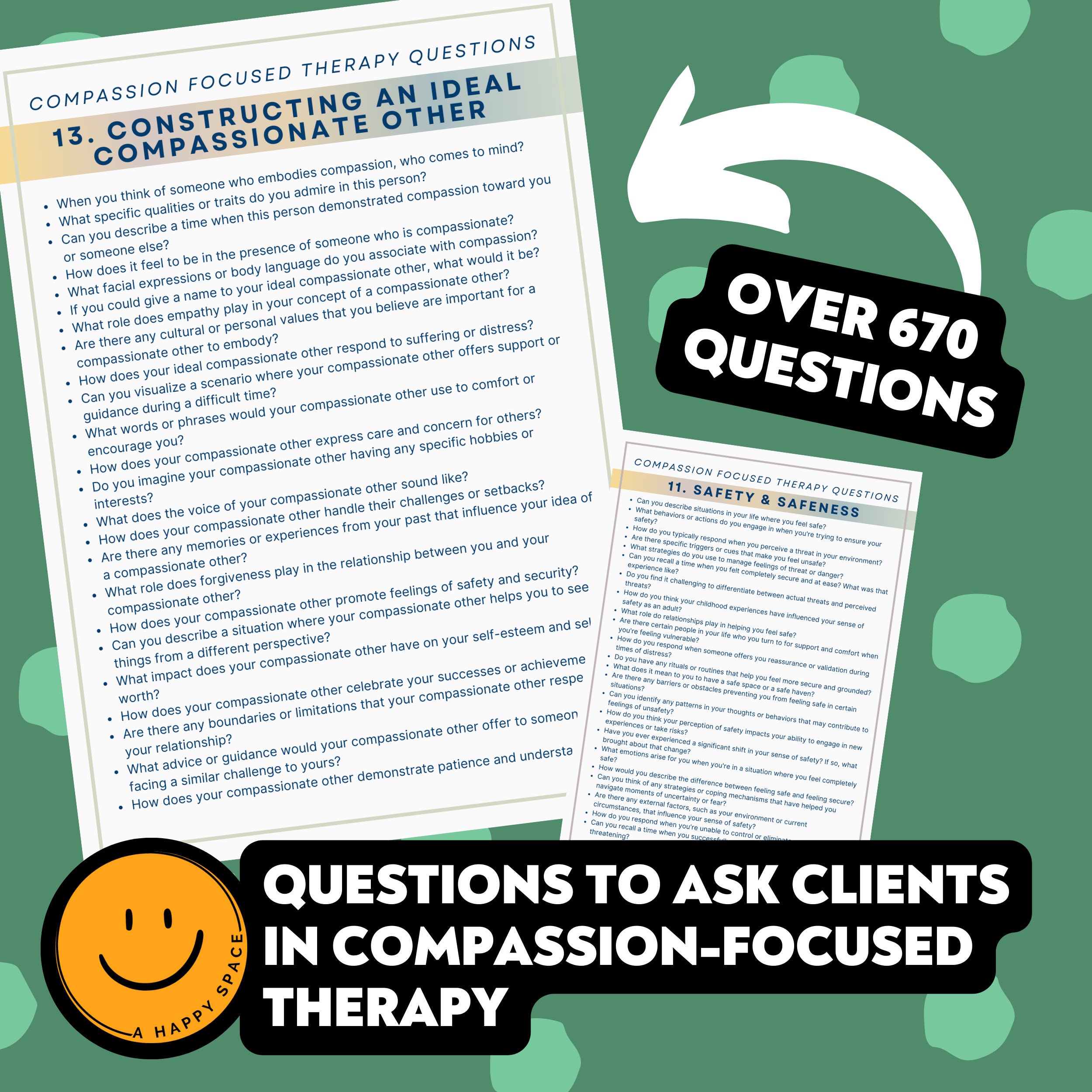 Compassion-focused Therapy CFT Questions Cheat Sheet Compassionate Mind ...