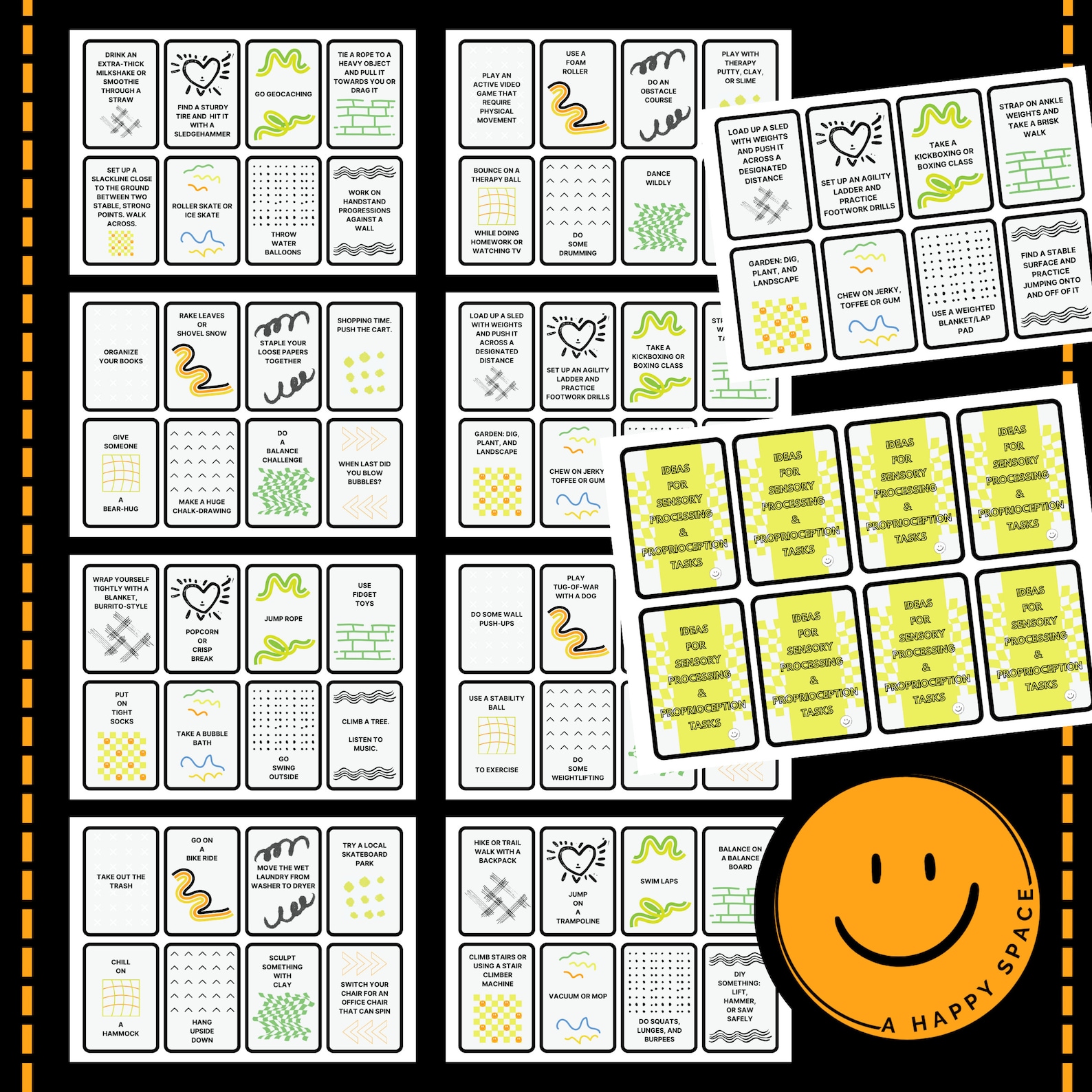 Proprioception & Vestibular Sensory Diet Processing Disorder Activity ...