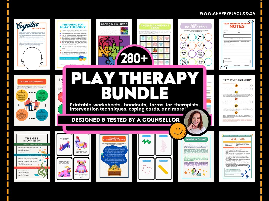 Play Therapy Resource Bundle for Therapists Child School Counselor ...