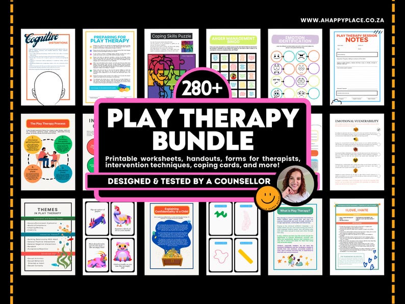 Play Therapy Resource Bundle for Therapists Child School Counselor ...