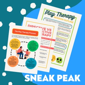 Play Therapy Cheat Sheets for Therapists Child School Counselor Gestalt ...